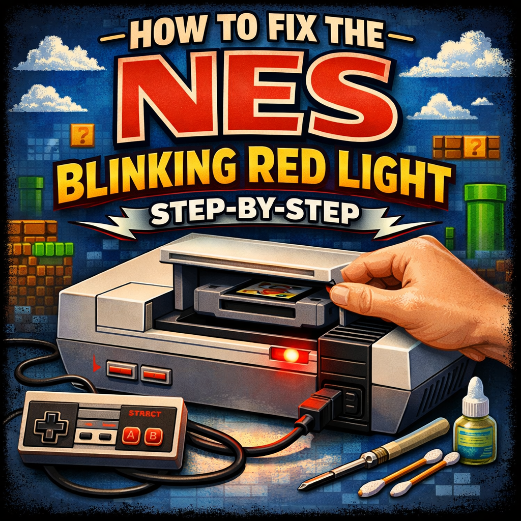 How to Fix the NES Blinking Red Light (Step-by-Step) – J2Games