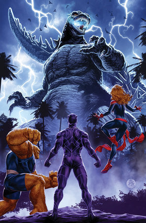 Godzilla Destroys The Marvel Universe #4 G 1:50 Mark Brooks Virgin Var ...