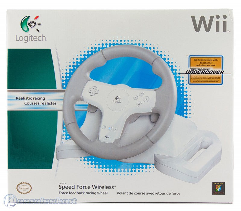 Logitech Speed Force Wireless Racing Wheel (Wii) – J2Games